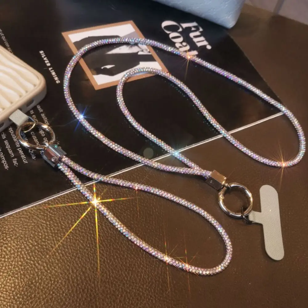 Keychain-Rhinestone-Phone-Lanyard-Bright-Bling-Bling-Diamond-Crystal ...