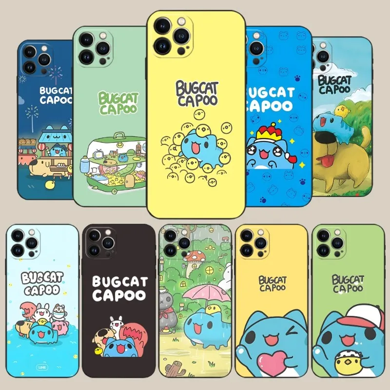 Cute-Bugcat-Capoo-Phone-Case-Funda-For-IPhone-Apple-12-Pro-13-Mini-11 ...