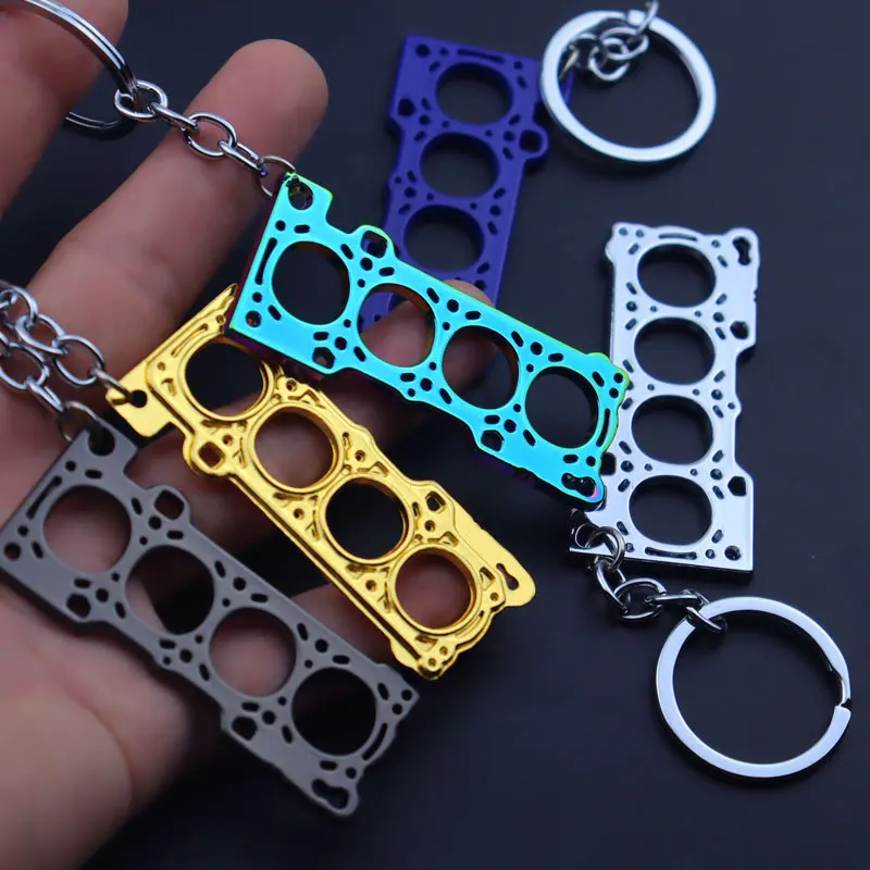 Tuning Keychain Car Modification Cylinder Head Engine Gasket Model ...