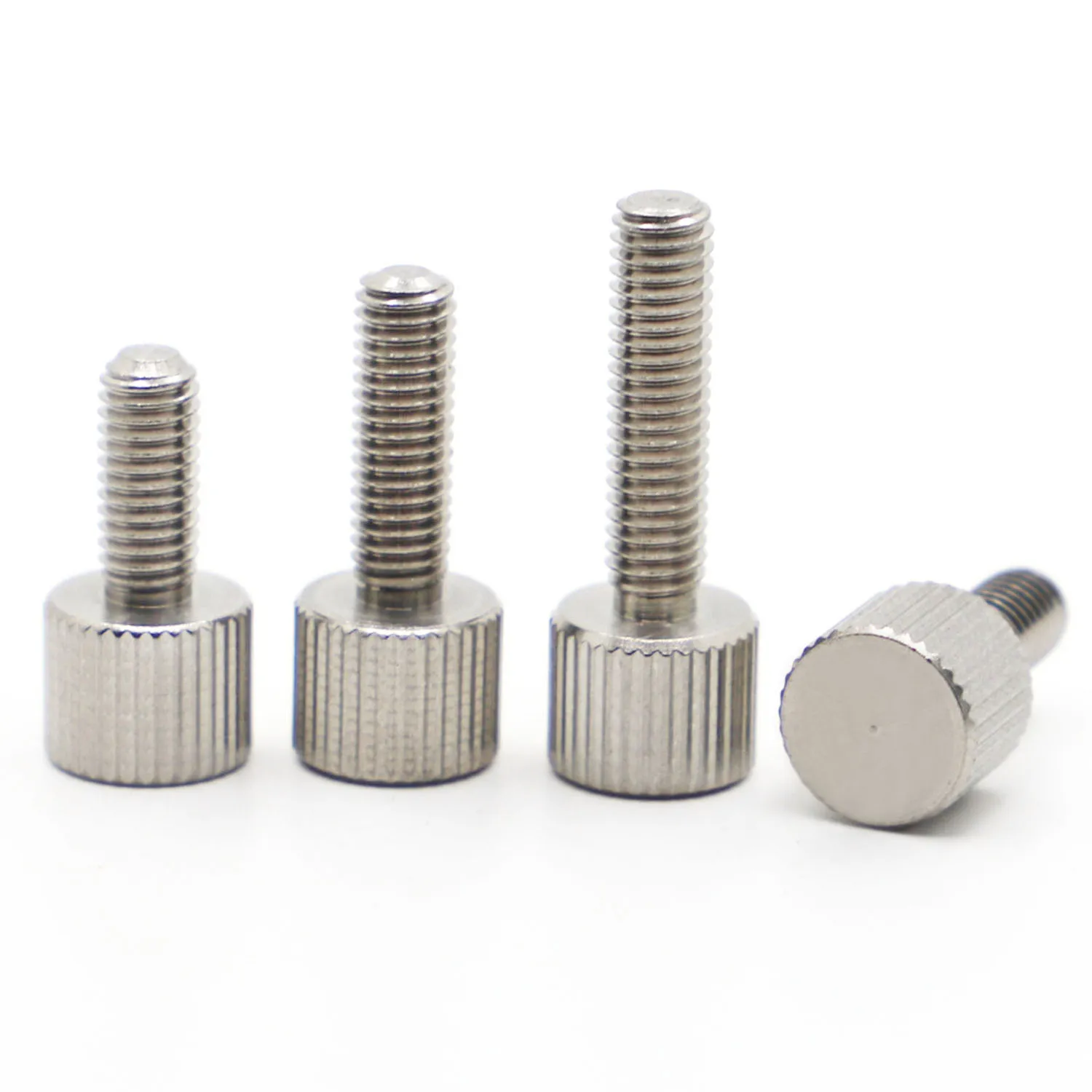 304 Stainless Steel Knurl Flat Round Head Hand Tighten Thumb Screw M2 M2.5 M3 M4 M5 M6 Chassis ...