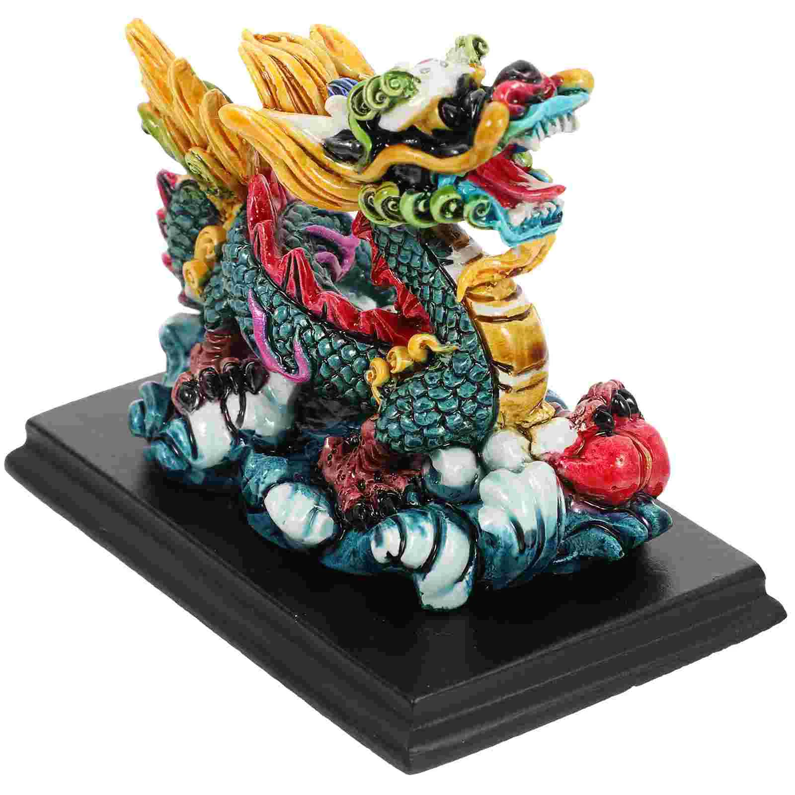 Resin-Dragon-Statue-Chinese-Desktop-Dragon-Sculpture-Dragon-Figurine ...