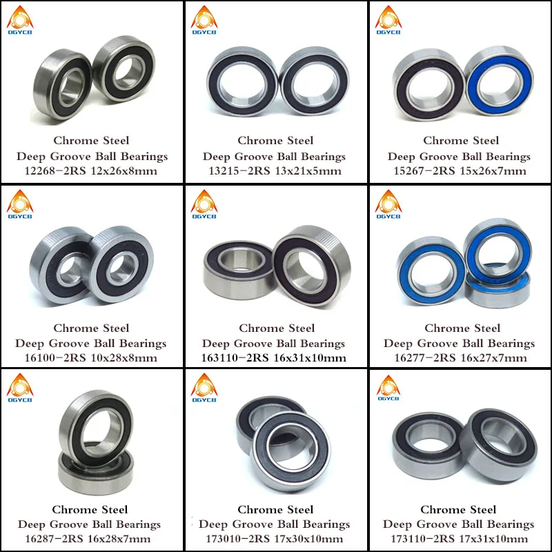 2pcs-16287-2RS-MR16287-2RS-16287RS-Bearing-16x28x7-mm-Bike-Wheels ...