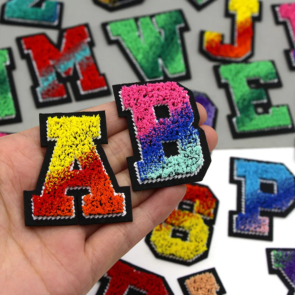Colorful-Letter-Patches-Iron-on-Embroidery-Patch-for-Clothes-Bags-Jeans ...