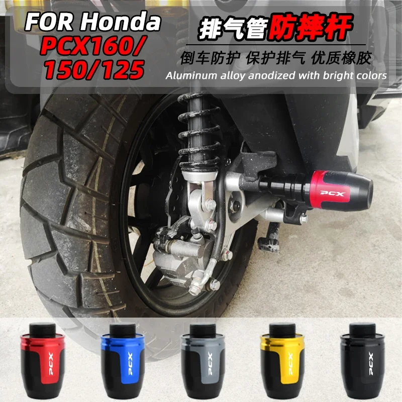 For-Honda-PCX-125-150-160-Motorcycle-Accessories-Crash-Pads-Exhaust-Sliders-Crash-Protector-Fall ...