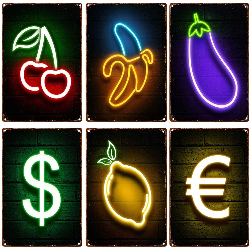 Cool Neon Signs Metal Tin Internet Cafes Bar Club E-sports Hotel Wall ...