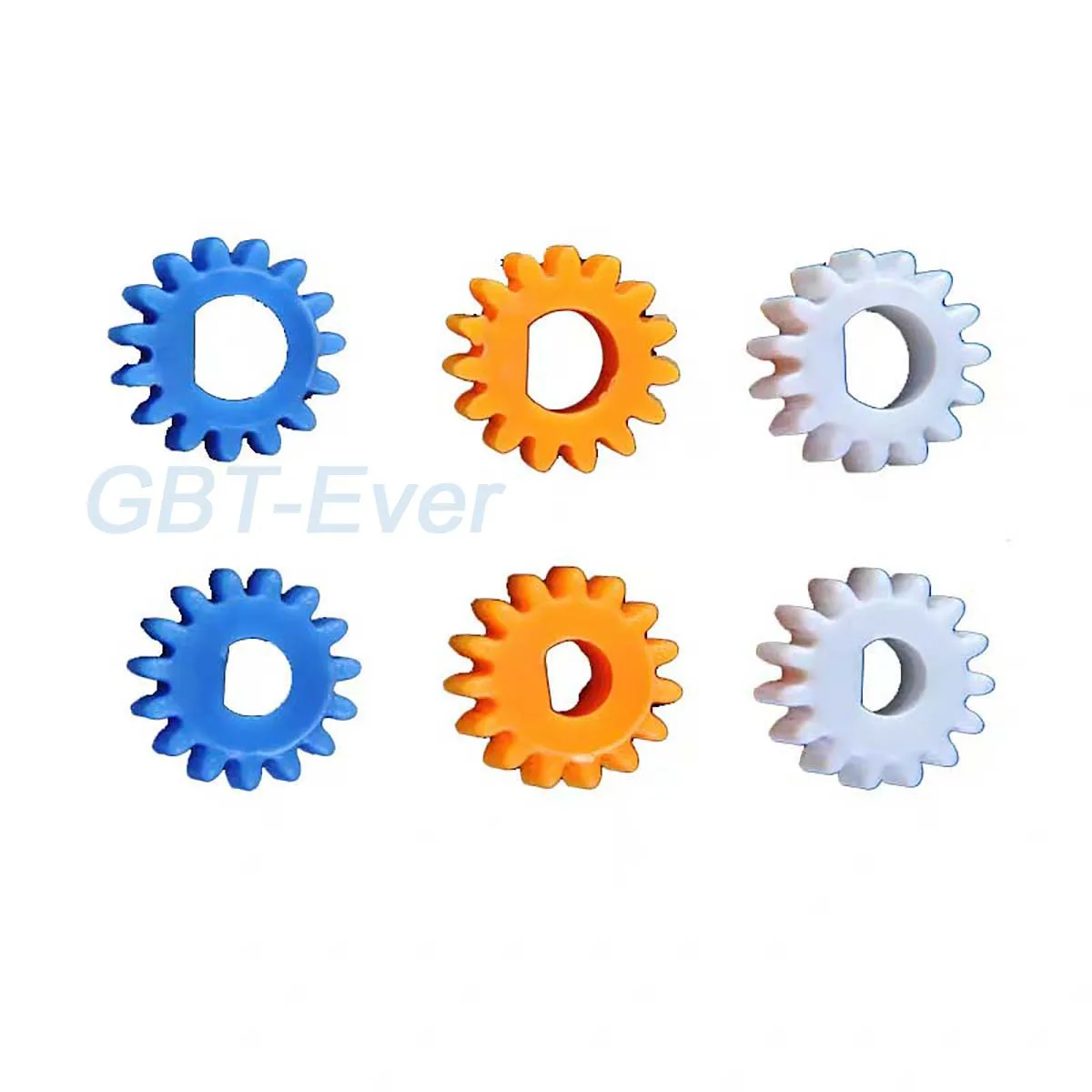 10Pcs-15-Teeth-16-Teeth-0-5-Modulus-Plastic-Spindle-Gears-Orange-POM ...
