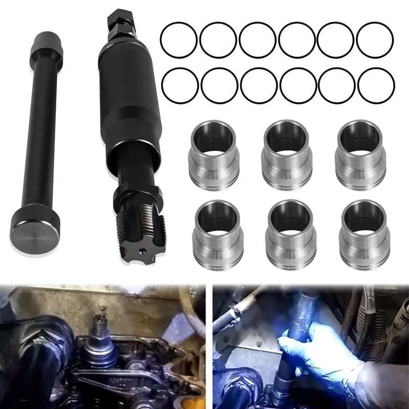 Injector-Sleeve-Cup-Removal-Installer-Tool-With-Parts-Kit-For-CAT-3126 ...