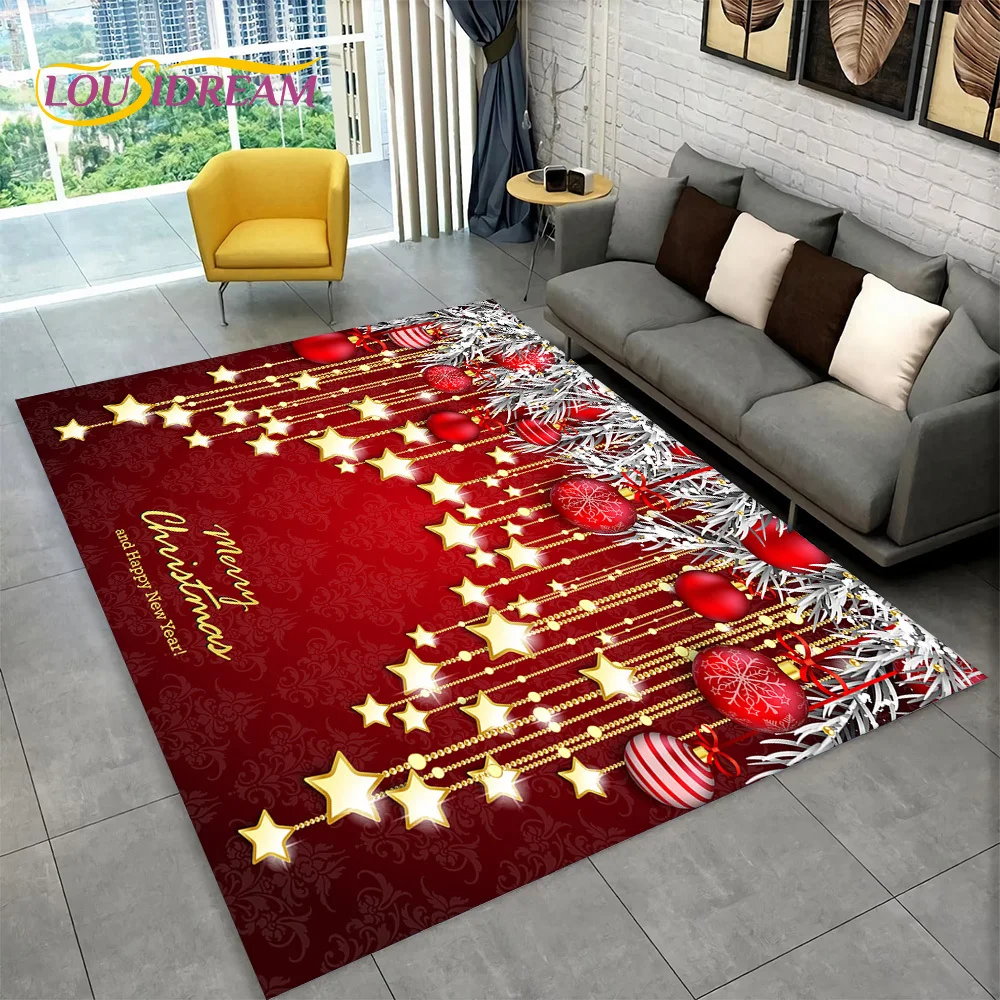 Santa-Claus-Christmas-Tree-Elk-Area-Rug-Carpet-Rug-for-Living-Room ...