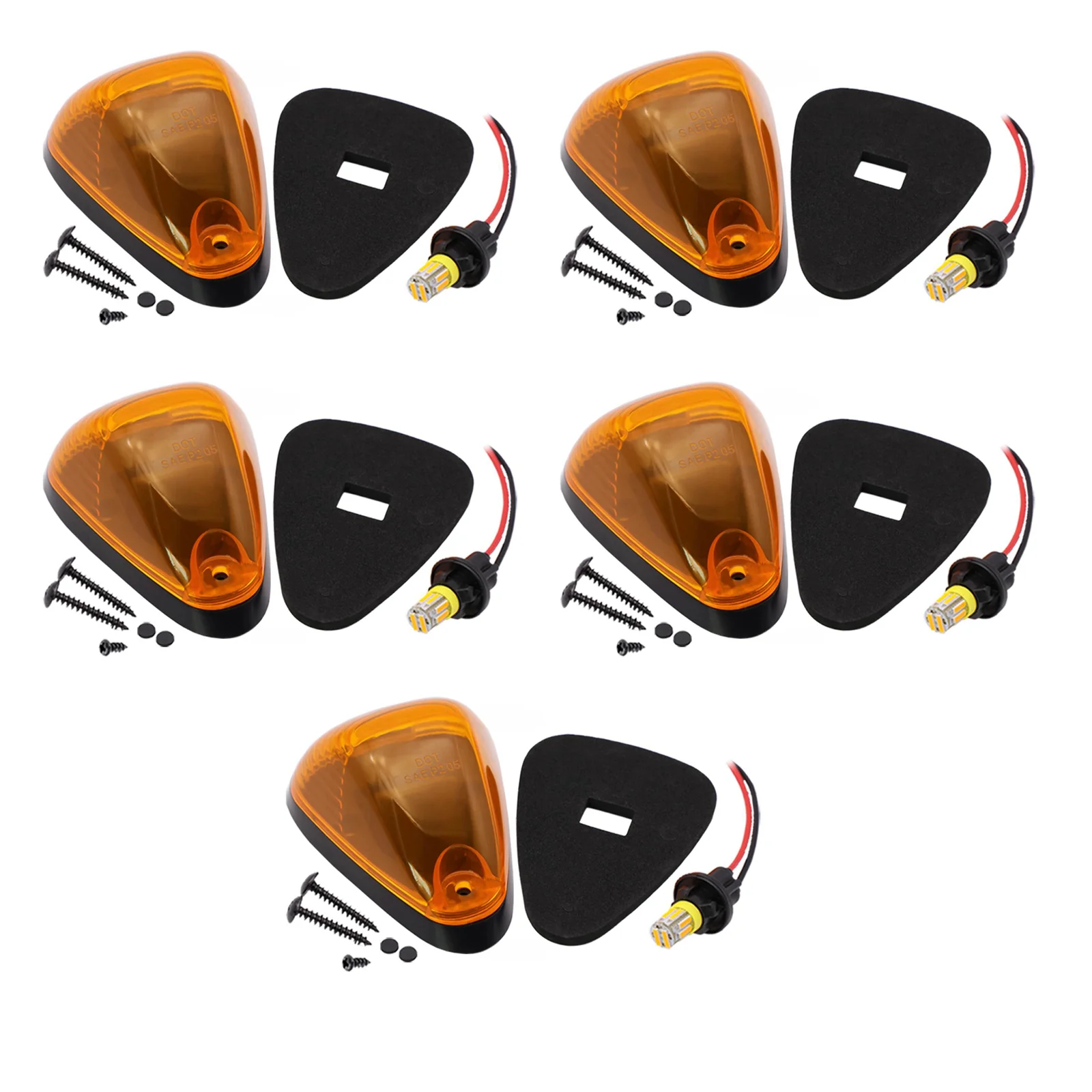 Cab Marker Lights Ford ZOCSONU 5pcs Compatible With 1973-1997 Ford F ...