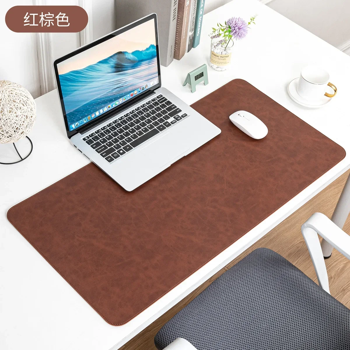 Desk Pad Waterproof PU Mouse Pad Desk Mat Protective Cover Large ...
