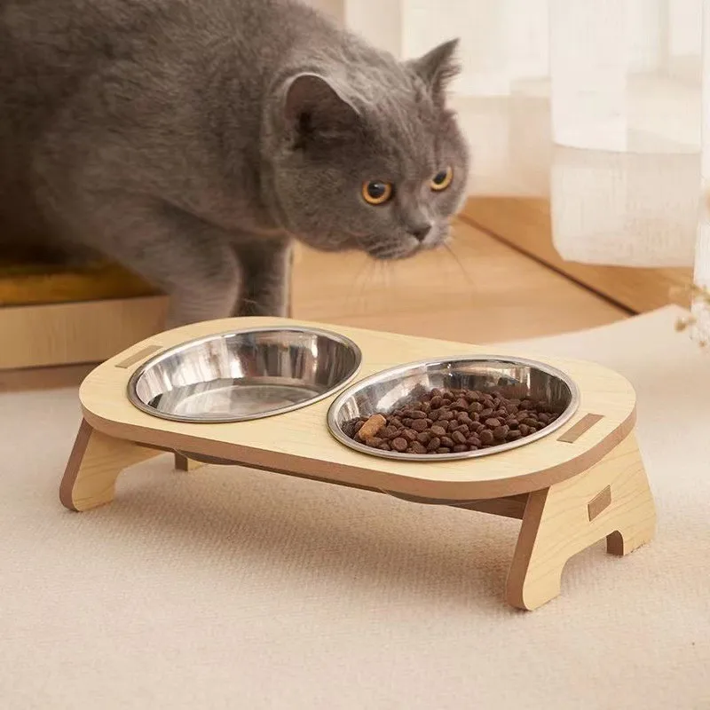 Cat-Double-Bowl-Becoming-Cat-and-Child-Bowl-Anti-Overturning-Cat-Food ...
