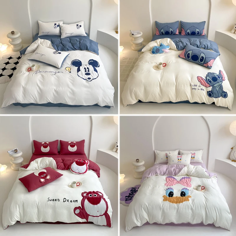 Disney-Kids-Class-A-Bedding-Set-Stitch-Mickey-Lotso-Duvet-Cover-Bed ...