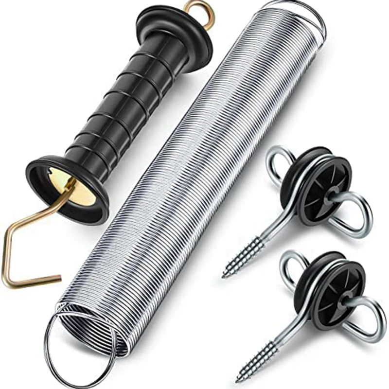 4-Pieces-Electric-Fence-Gate-Handle-Kit-Electric-Fence-Gate-Kit-Anchors ...