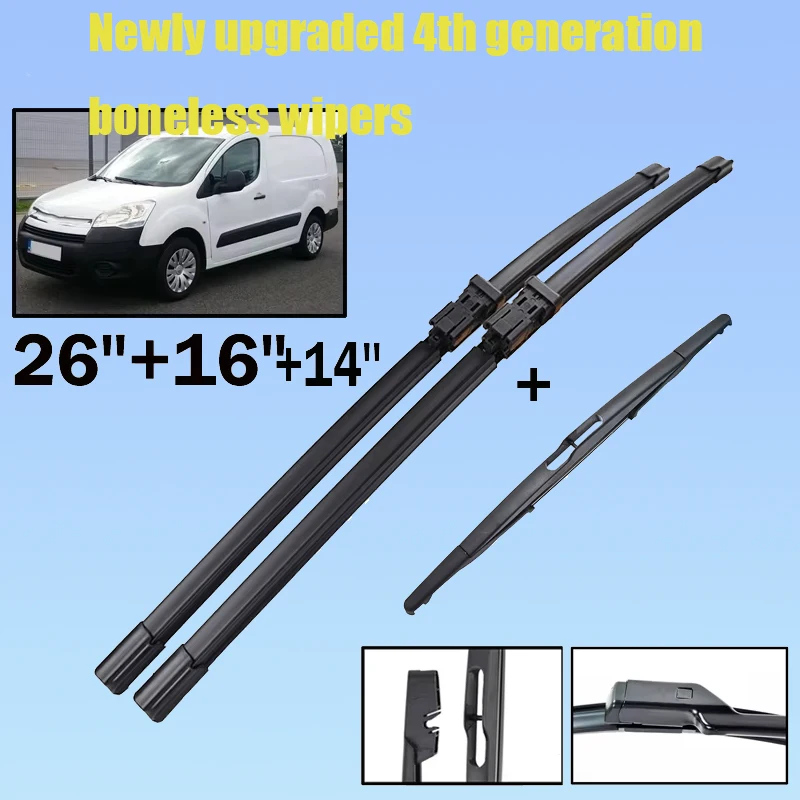 Windshield Wiper Blades For Citroen Berlingo B9 2009 2010 2011 2012 ...
