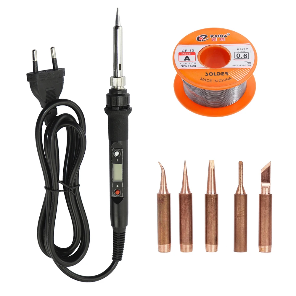 Ferro de solda elétrica 80w lcd digital display de temperatura ...