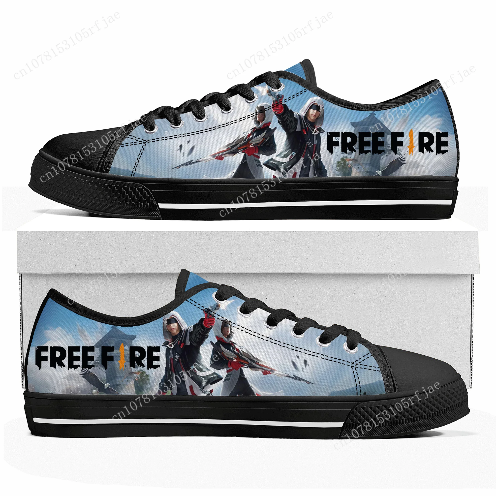 Garena-Free-Fire-Low-Top-zapatillas-de-deporte-juego-de-dibujos ...