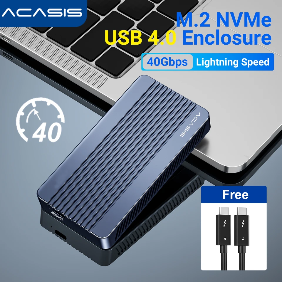 Acasis Thunderbolt 40Gbps NVME SSD Case External Hard Drive