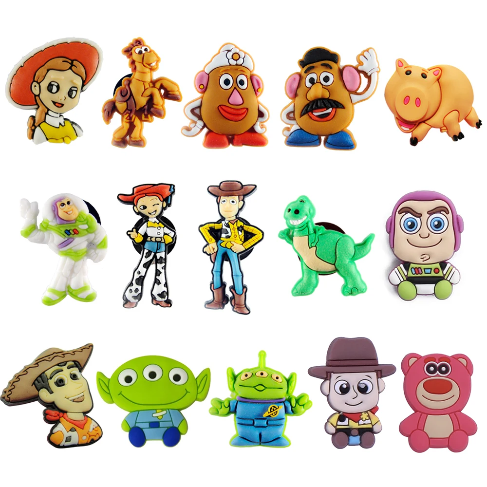 MINISO-Disney-Cartoon-Bath-Lightyear-Shoe-Charms-Shoes-Buckle-Toy-Story ...