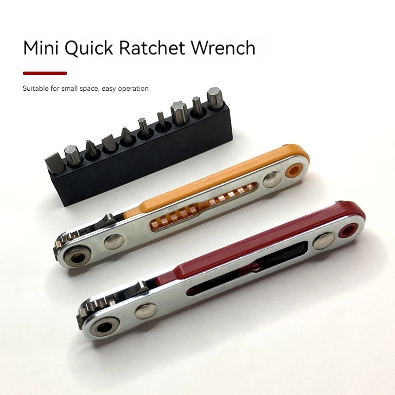 11 in 1 Ratchet Spanner Screwdriver Set CR-V Material Repairing Socket ...