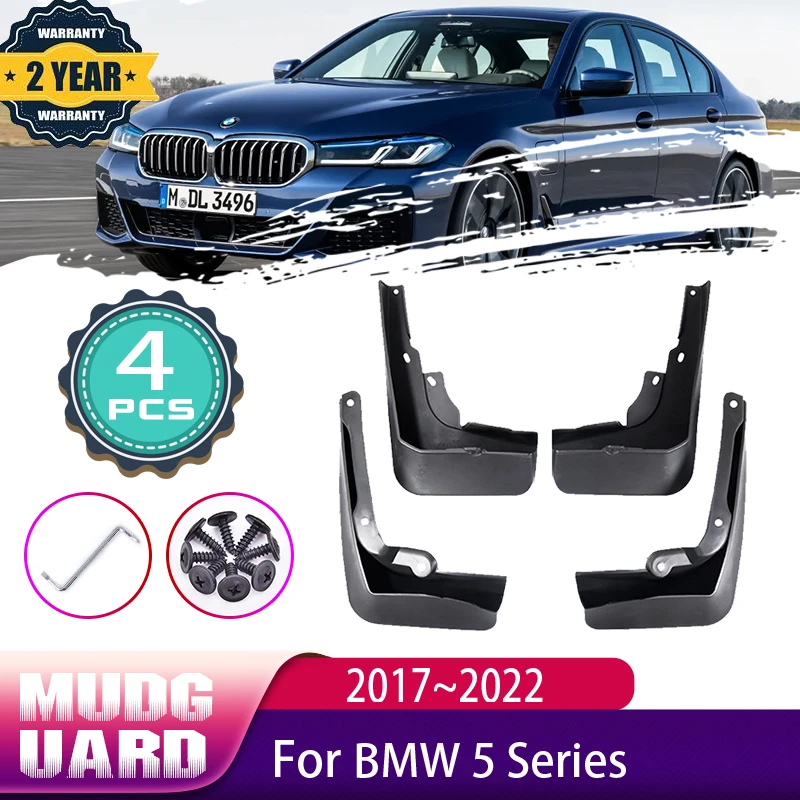 Car Mudguards For BMW 5 Series G30 2017~2022 2019 Auto Mudflap 4Pcs ...
