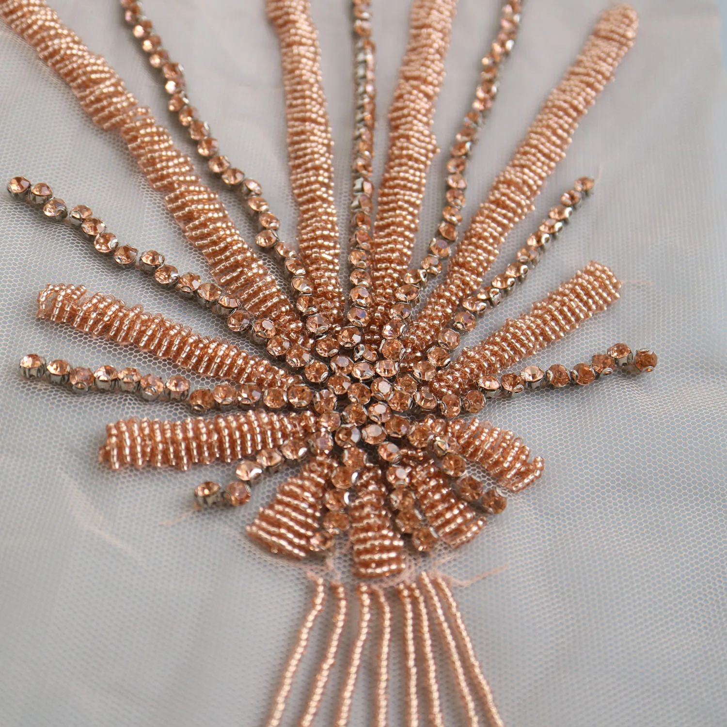 1pc Luxury Rhinestone patches for clothing DIY beaded lace appliques ...