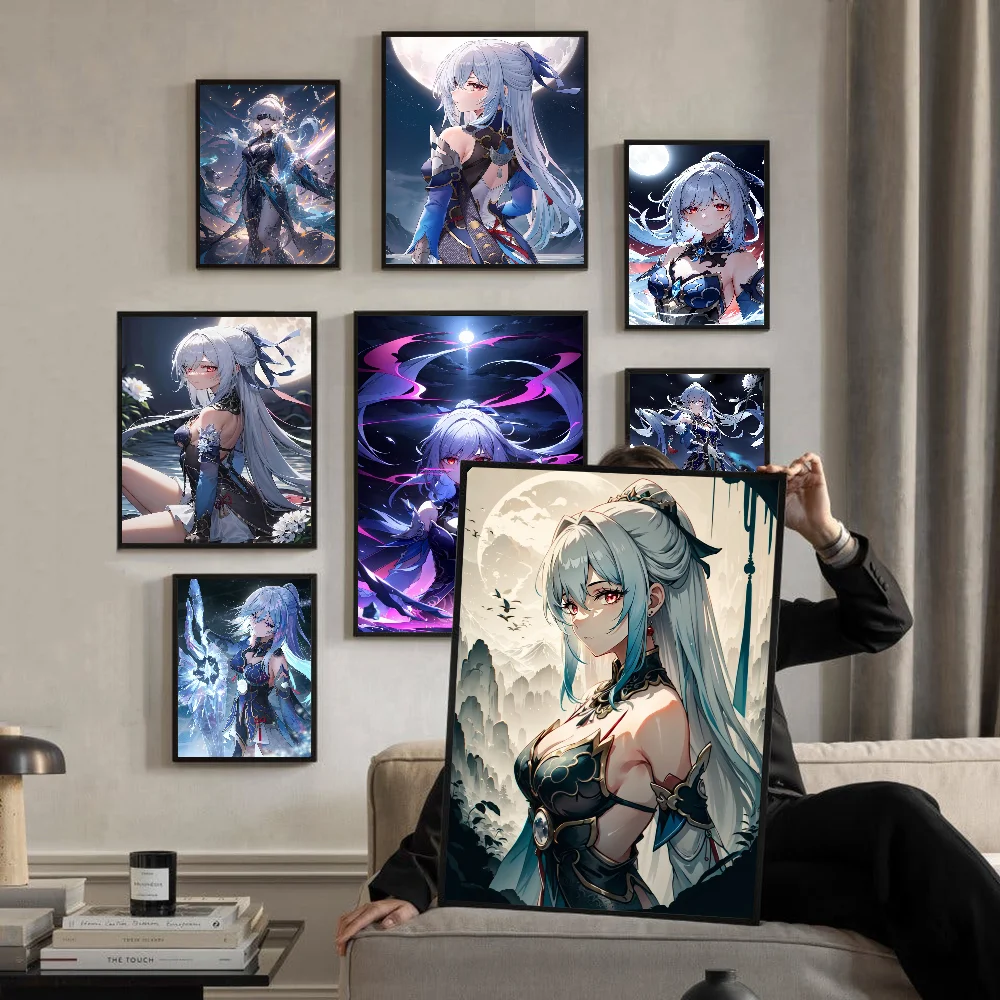 Game-Honkai-Star-Rail-Jingliu-Vintage-Posters-Sticky-Whitepaper-Prints ...