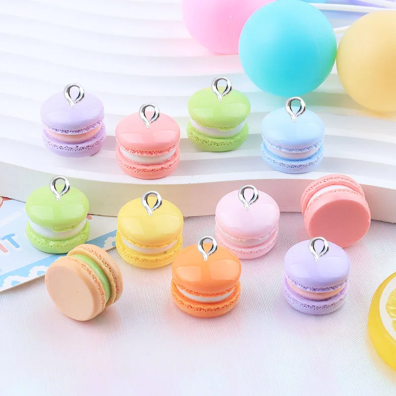 10Pcs-Cute-Mini-Macaroon-Resin-Charms-Pendants-For-Jewelry-Making-DIY ...