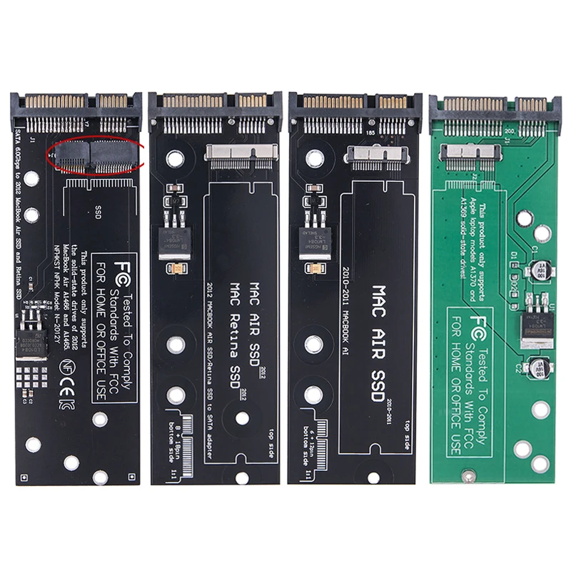 SSD-to-SATA-Converter-Card-Board-for-Apple-2010-2011-2012-for-MacBook ...