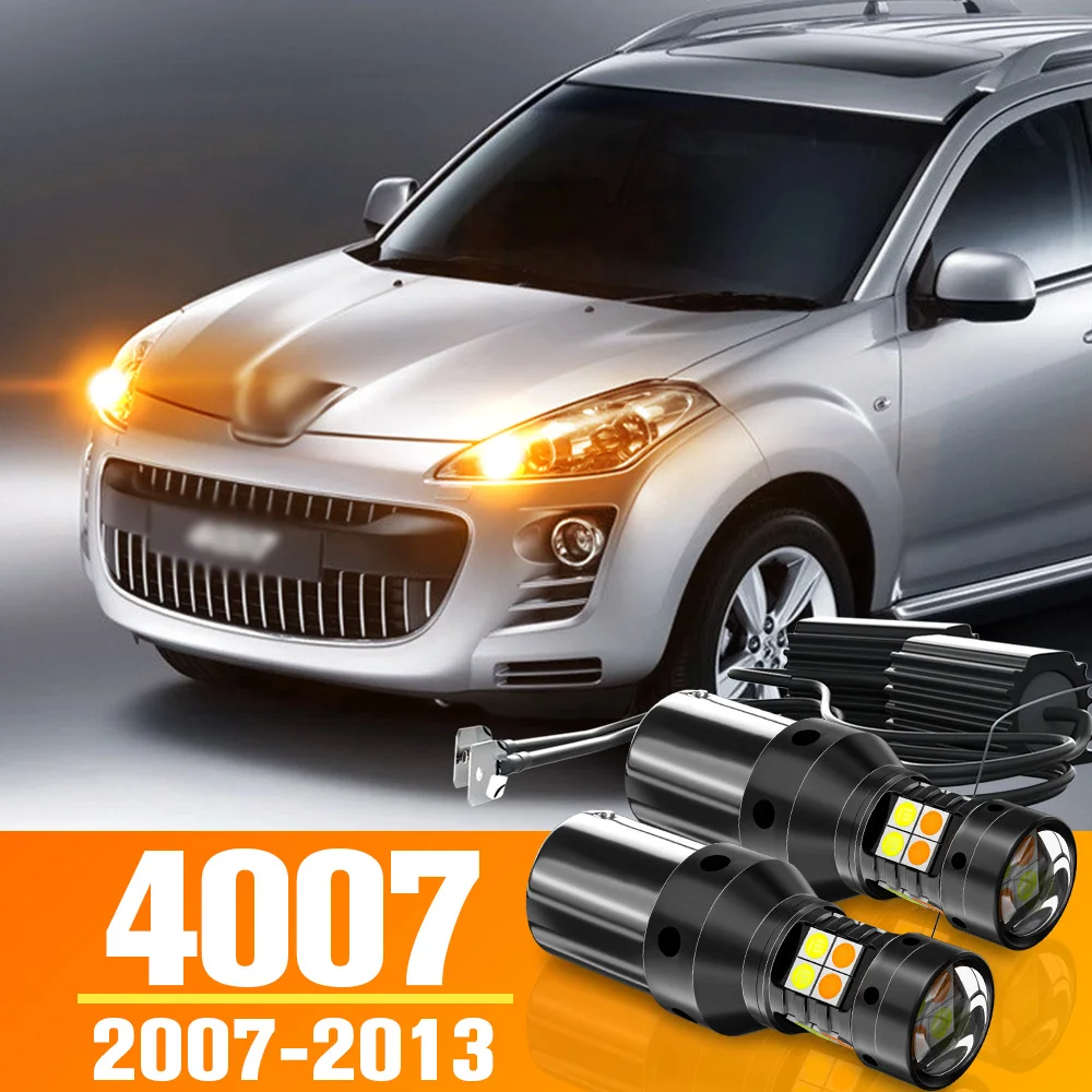 2pcs-Dual-Mode-LED-Turn-Signal-Daytime-Running-Light-DRL-Accessories ...