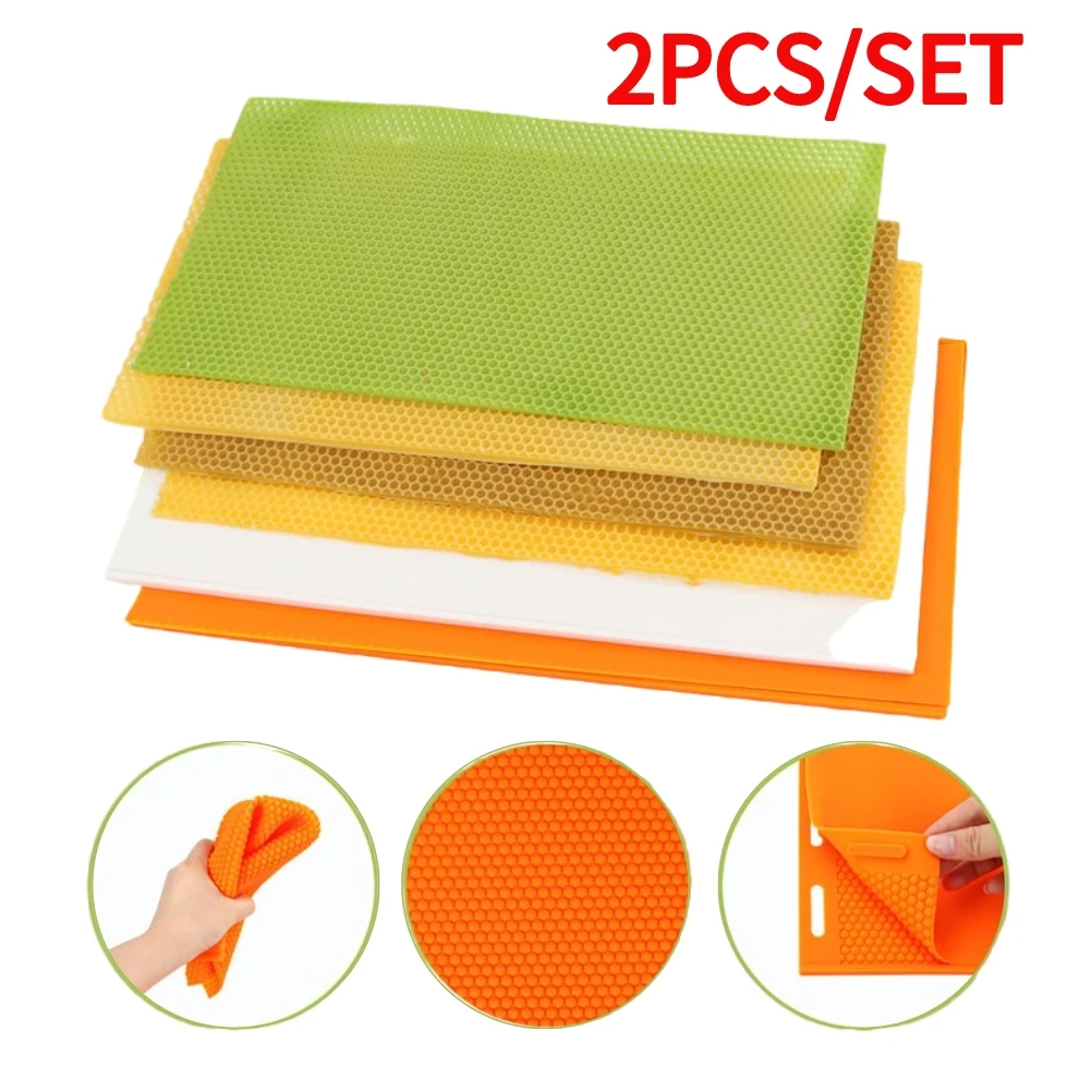 2pcs-Beewax-Foundation-Sheet-Mould-Flexible-Beeswax-Foundation-Press ...