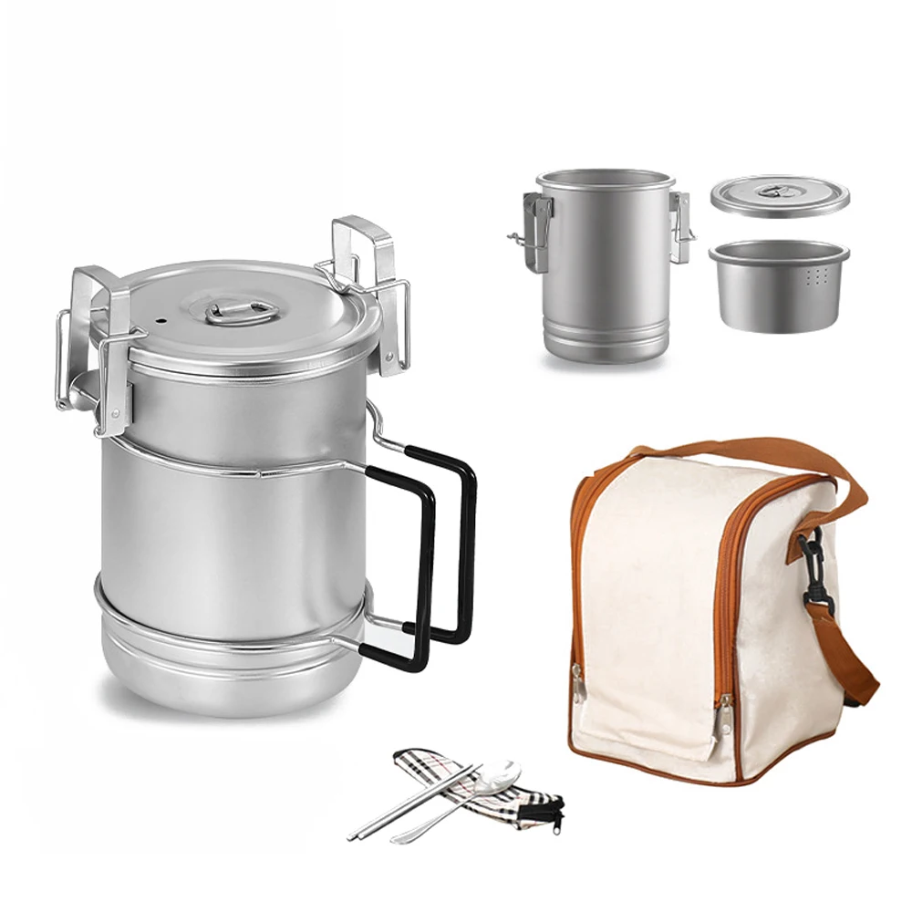 Portable-304-Stainless-Steel-Camping-Cooking-Pot-Large-Capacity-Multi ...