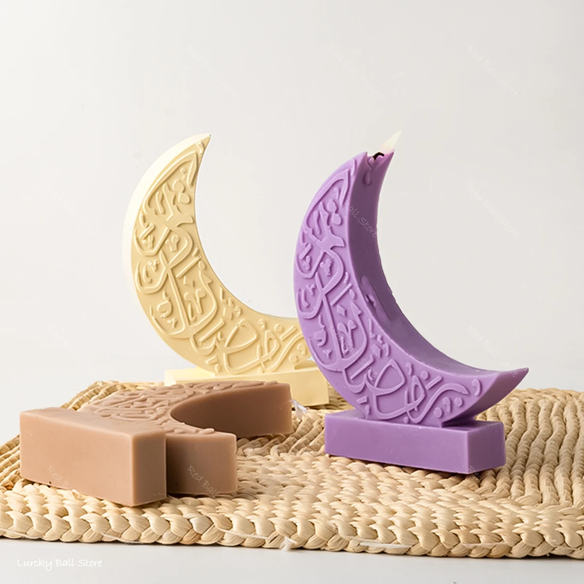 DIY-Crescent-Moon-Silicone-Mold-Candle-Making-Supplies-Handmade-Soap ...