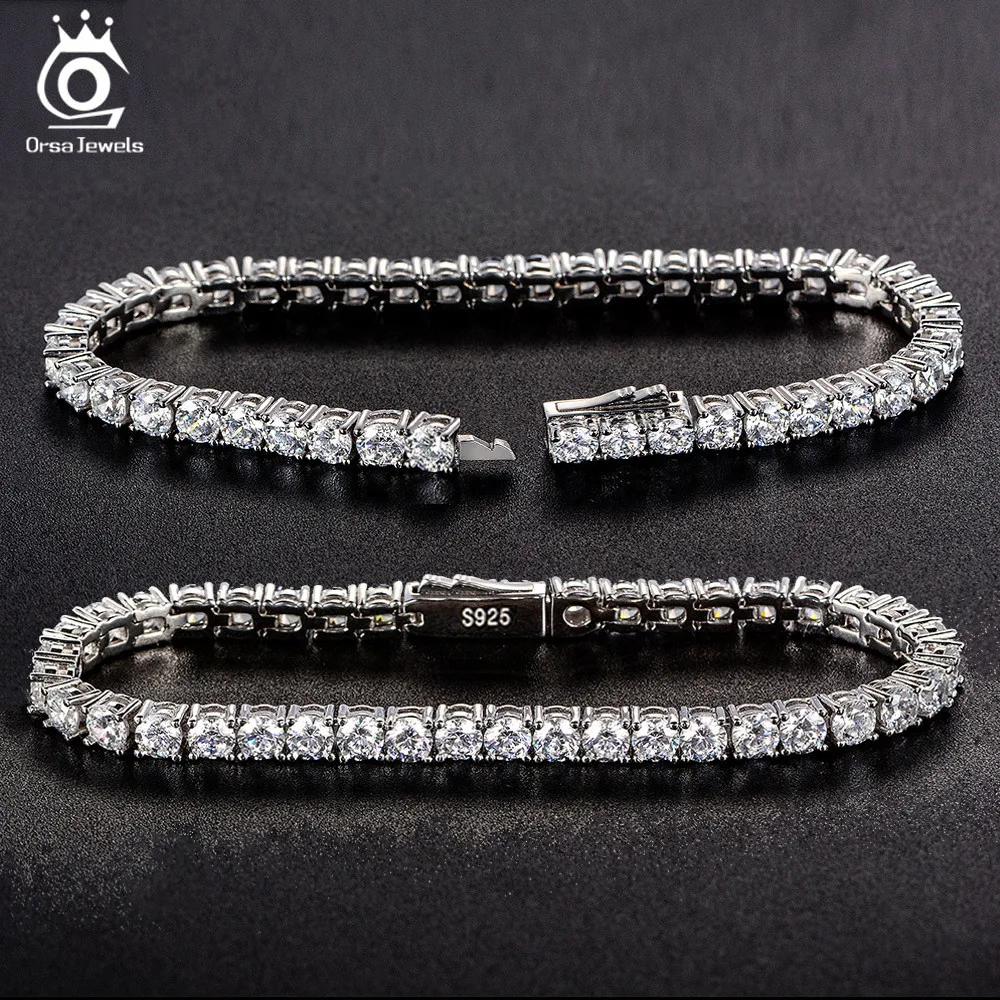 Authentic 925 Sterling Silver Tennis Bracelet | 925 Sterling Silver ...