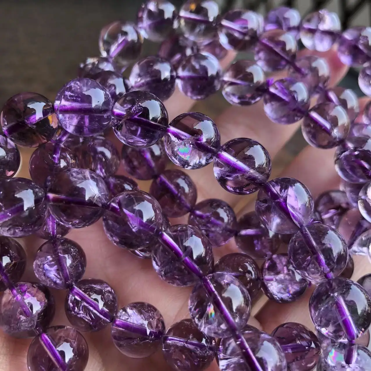 Meihan Natural Genuine Purple Azeztulite Quartz High Frequency Quartz ...