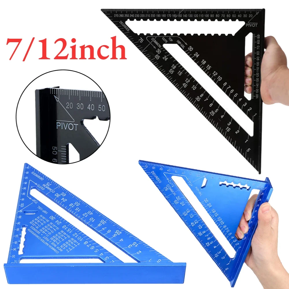 Triangle-Ruler-7-12inch-Triangular-Aluminium-Alloy-Metric-Angle-Ruler ...