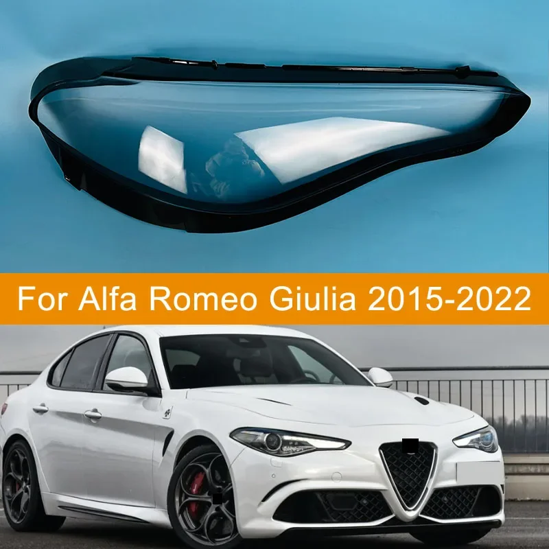 For Alfa Romeo Giulia 2015-2022 Headlamp Cover Transparent Lampshade ...