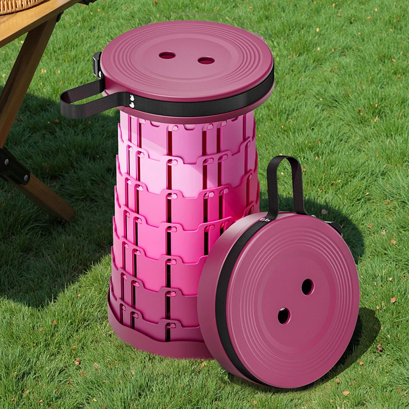 Folding Telescopic Stool Storage Stool Outdoor Travel Folding Stool ...