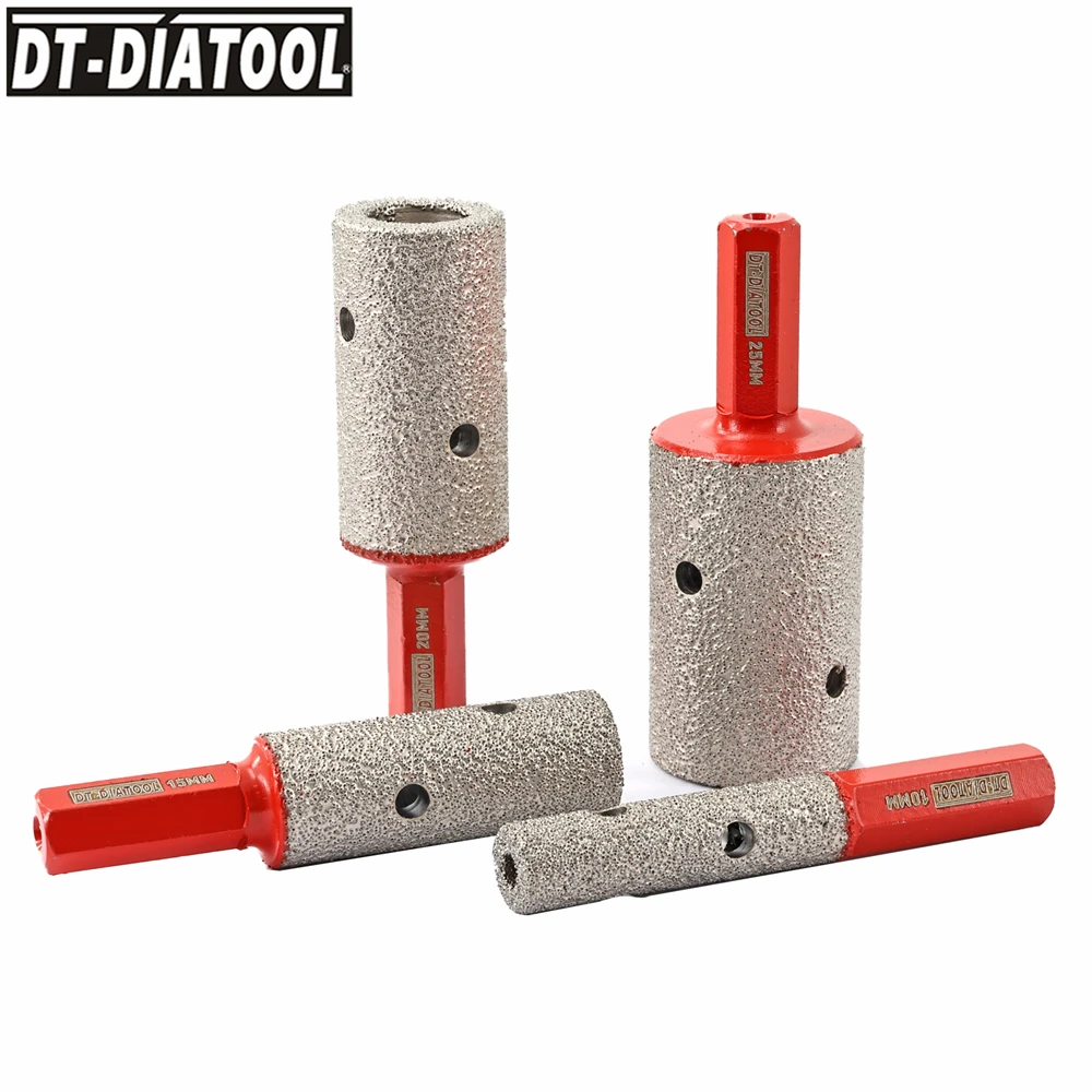 DT-Diatool-1pc-10-15-20-25mm-Diamond-Millinging-Bit-Hex-Shank-Enlarging ...