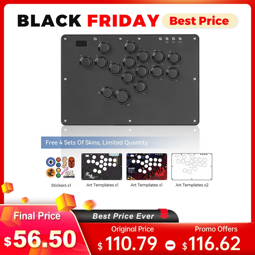 Haute42-Fightstick-Arcade-Controller-Joystick-Hitbox-Leverless ...