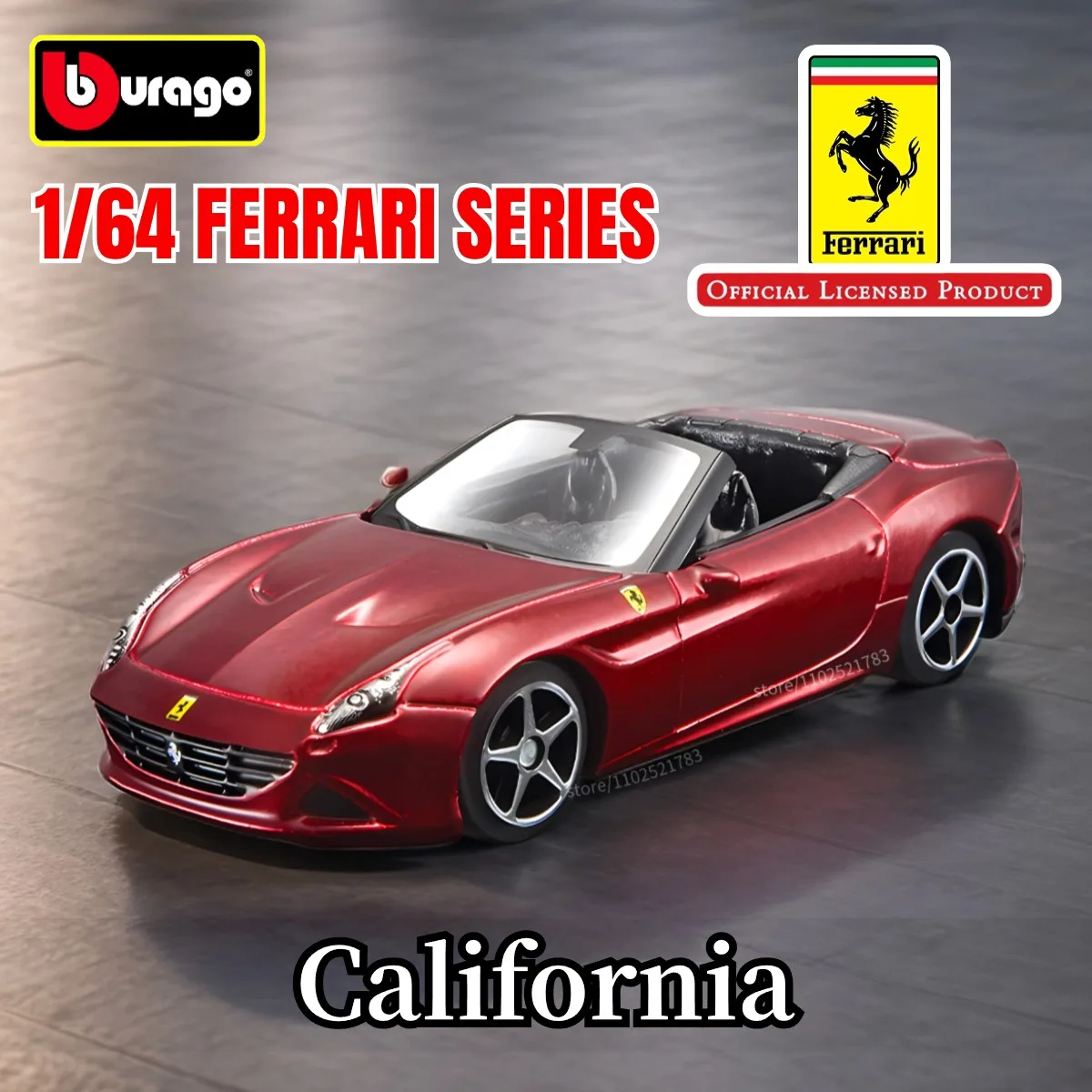 Bburago 1:64 Ferrari California Car Model Diecast Scale Replica F40 F50 ...