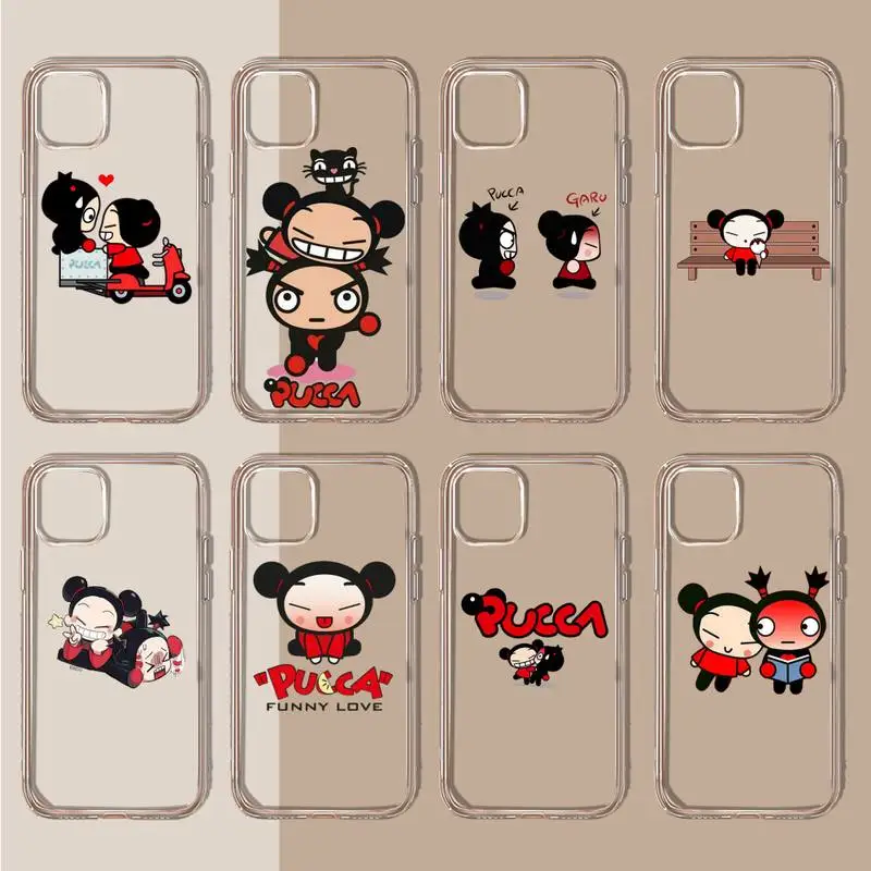 Pucca-funda-de-tel-fono-de-mu-eca-China-funda-transparente-suave-para ...