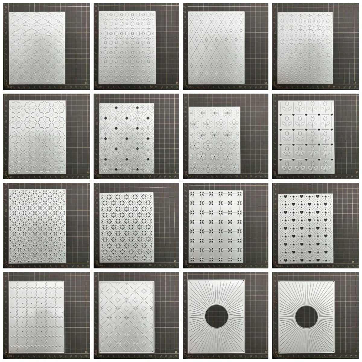 16 kinds lace background frame Metal Cutting Dies Stencils For DIY ...