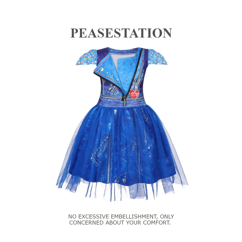 Kids-D-Descendants-3-Mal-Costume-for-Girls-Evie-Cosplay-Costume ...
