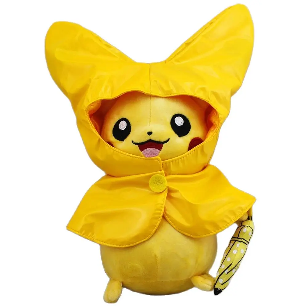 Pokemon LEGENDS Z-A Raincoat Pikachu 12 inches Plush Toy , Scarlet ...