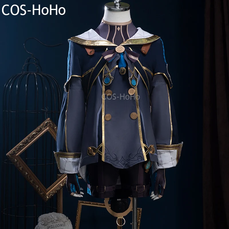 COS-HoHo Genshin Impact Freminet Game Suit Handsome Uniform Cosplay ...