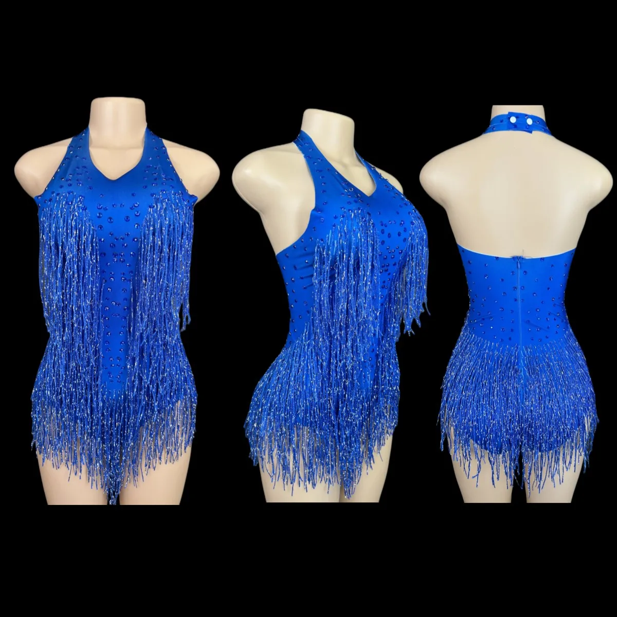 Body-brillante-con-flecos-y-diamantes-de-imitaci-n-para-mujer-traje-de ...