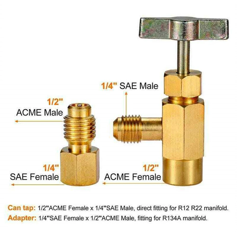 R134A Self-Sealing Can Tap Valve Piercing Style A/C Tank, 55% OFF