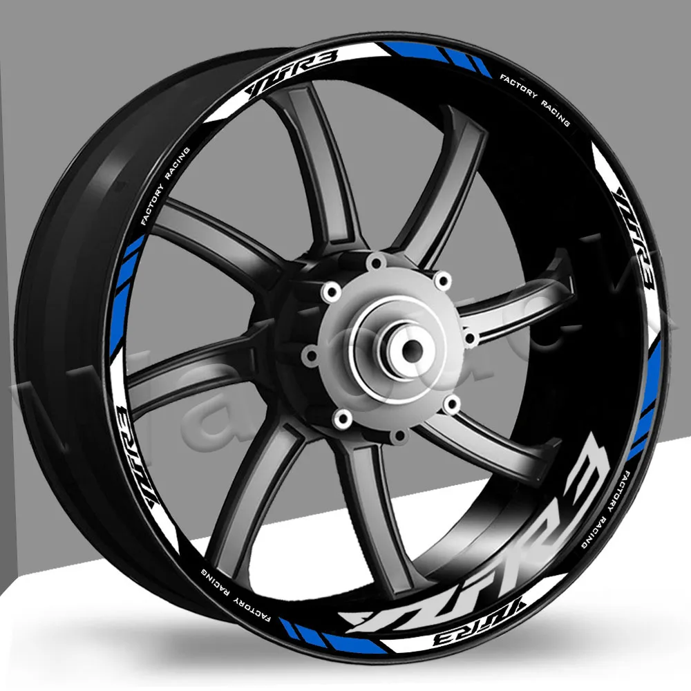 For-Yamaha-YZF-R3-r3-yzfr3-Reflective-Motorcycle-Wheel-Sticker-Stripe ...