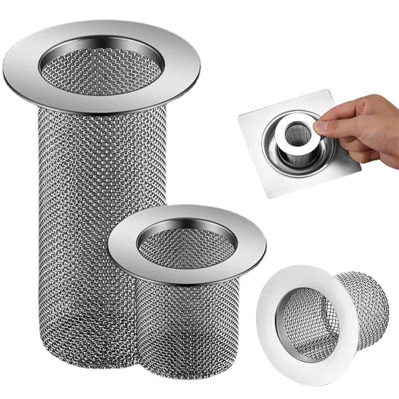 Stainless Steel Floor Drain Filter Mesh Kitchen Sink Strainer Shower ...