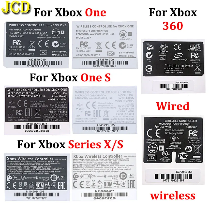 1PCS-For-Xbox-360-Black-White-Controller-Sticker-Label-For-Xbox-One ...